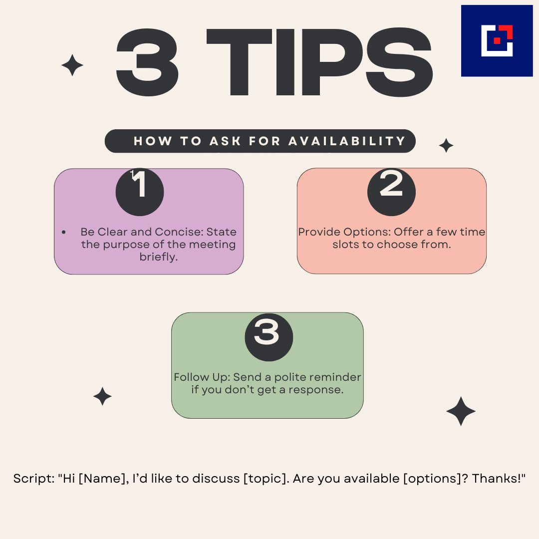 How to Ask for Meeting Availability: Tips and Scripts
